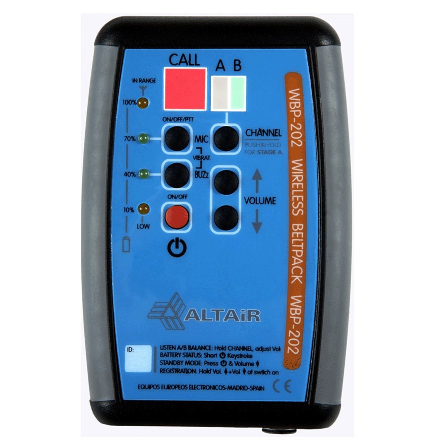 Altair WBP-202 | Dual Channel Wireless beltpack