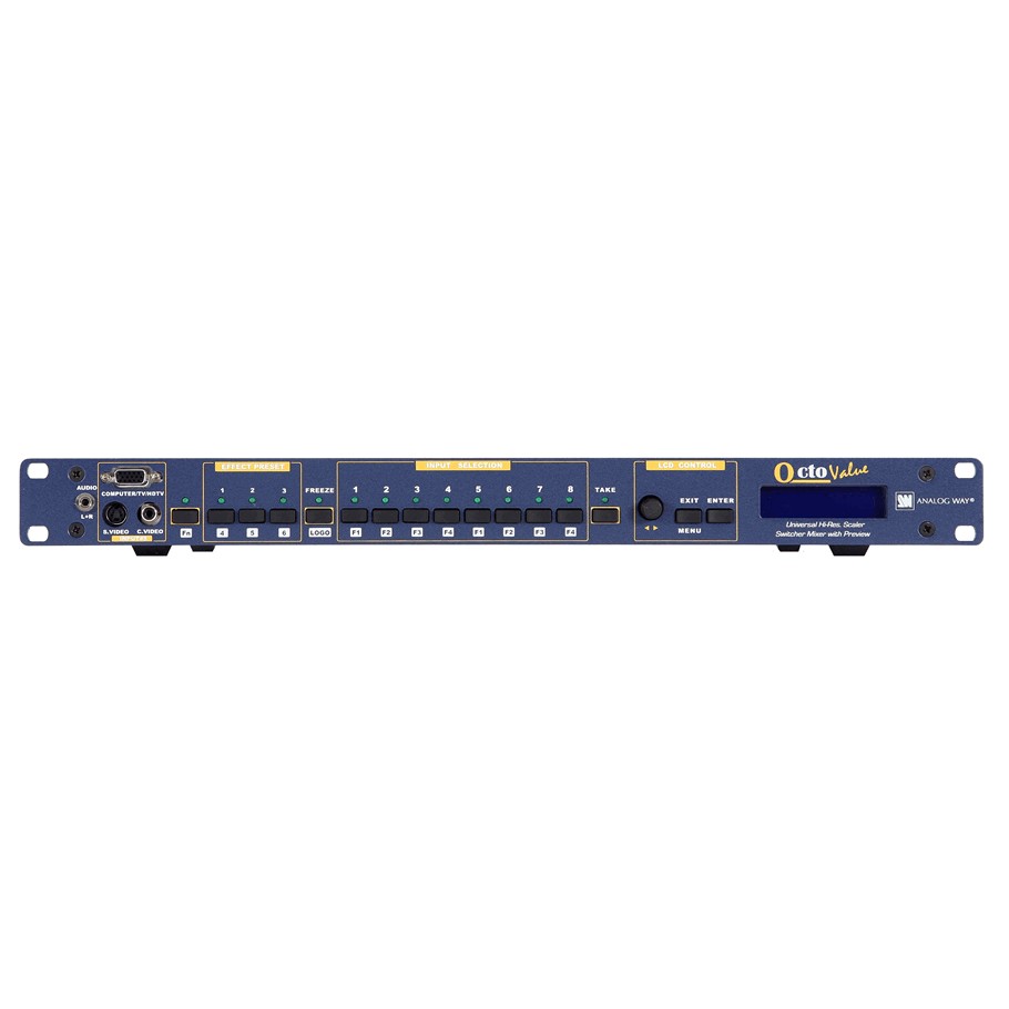 AnalogWay OXE831 | Octo Value, Single Scaler Seamless Switcher, 8 ...