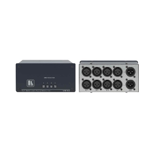 Kramer VS-4X | 4x1 Balanced Stereo Audio Mechanical Switcher