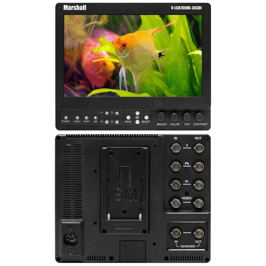 Marshall V-LCD70XHB-3GSDI-VM | 7 inches on Camera High Brightness ...
