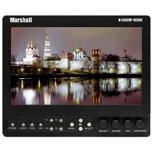 Marshall V-LCD70XP-3GSDI-PM | 7 inches on Camera Monitor with Composite ...