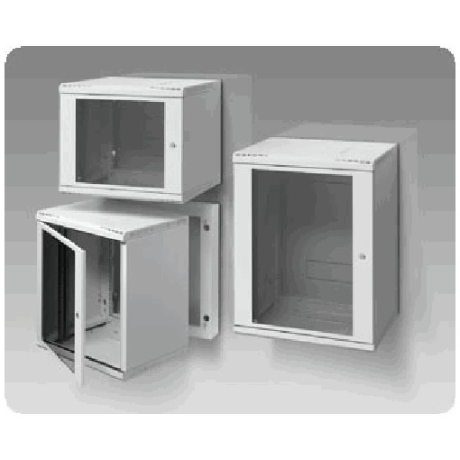 RCS WSS-012 | 19 Wall Swing Frame Cabinet, 12 RU, with Glass door